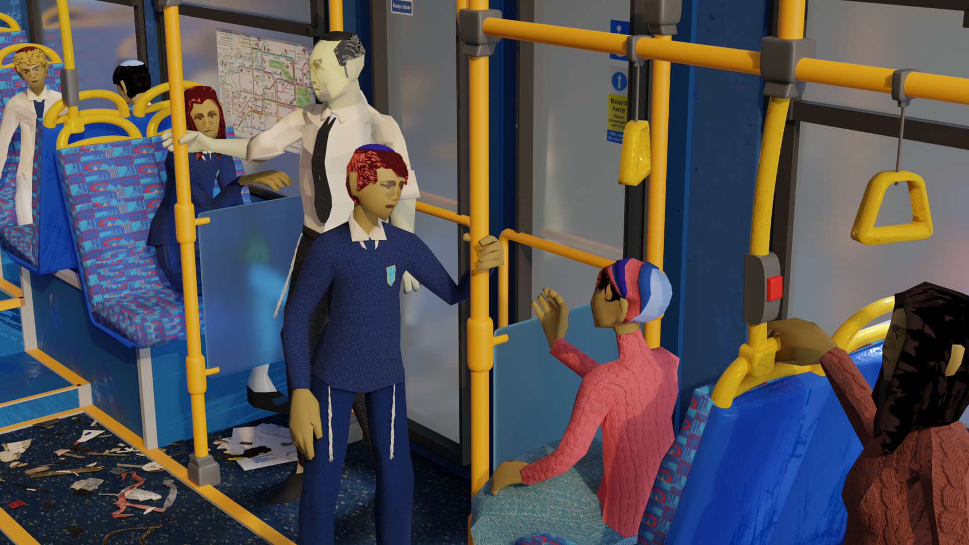 ArtStation - Hineini(2023): Bus scene