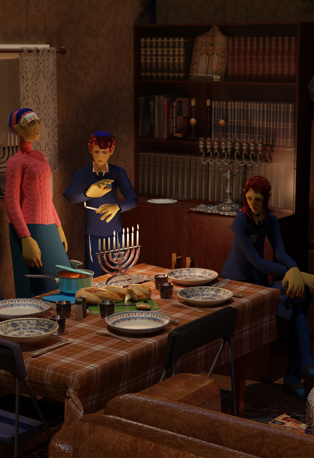 ArtStation - Hineini (2023): Living room scenes