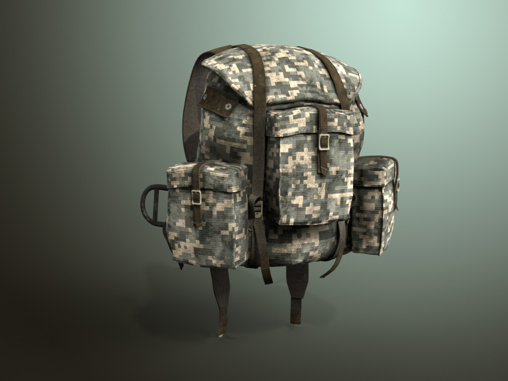 ArtStation - Military Backpack-01