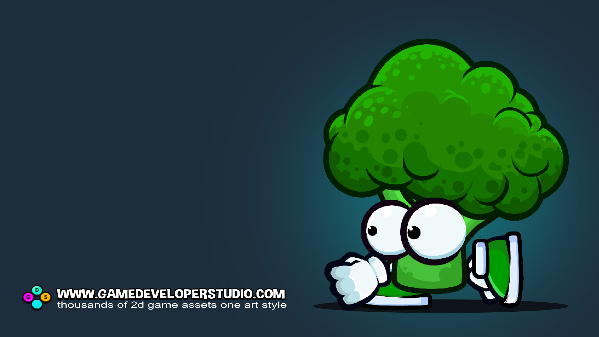 Robert Brooks - 2D Broccoli and cauliflower characters