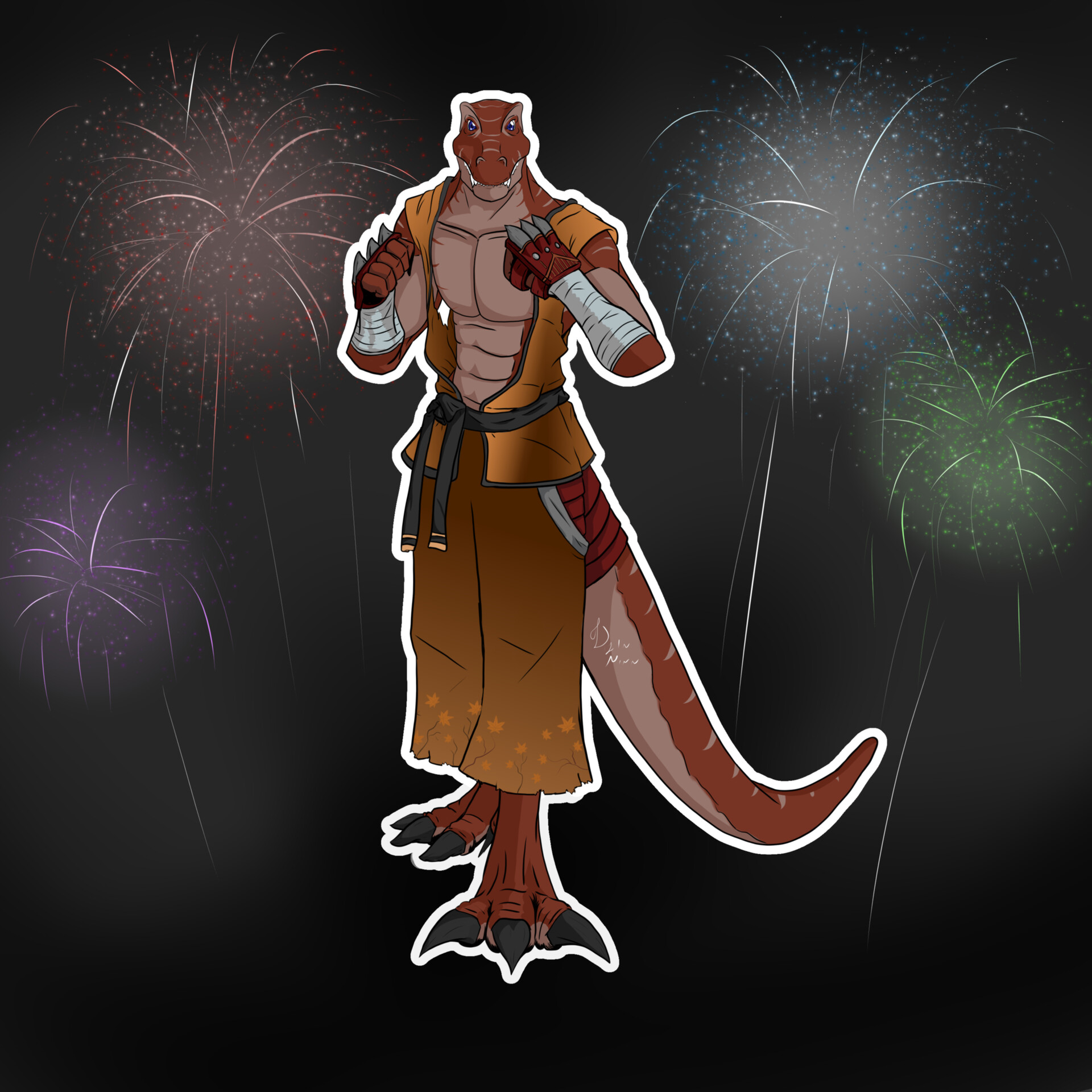 ArtStation - RPG Character -Baruk the Monk Lizardfolk