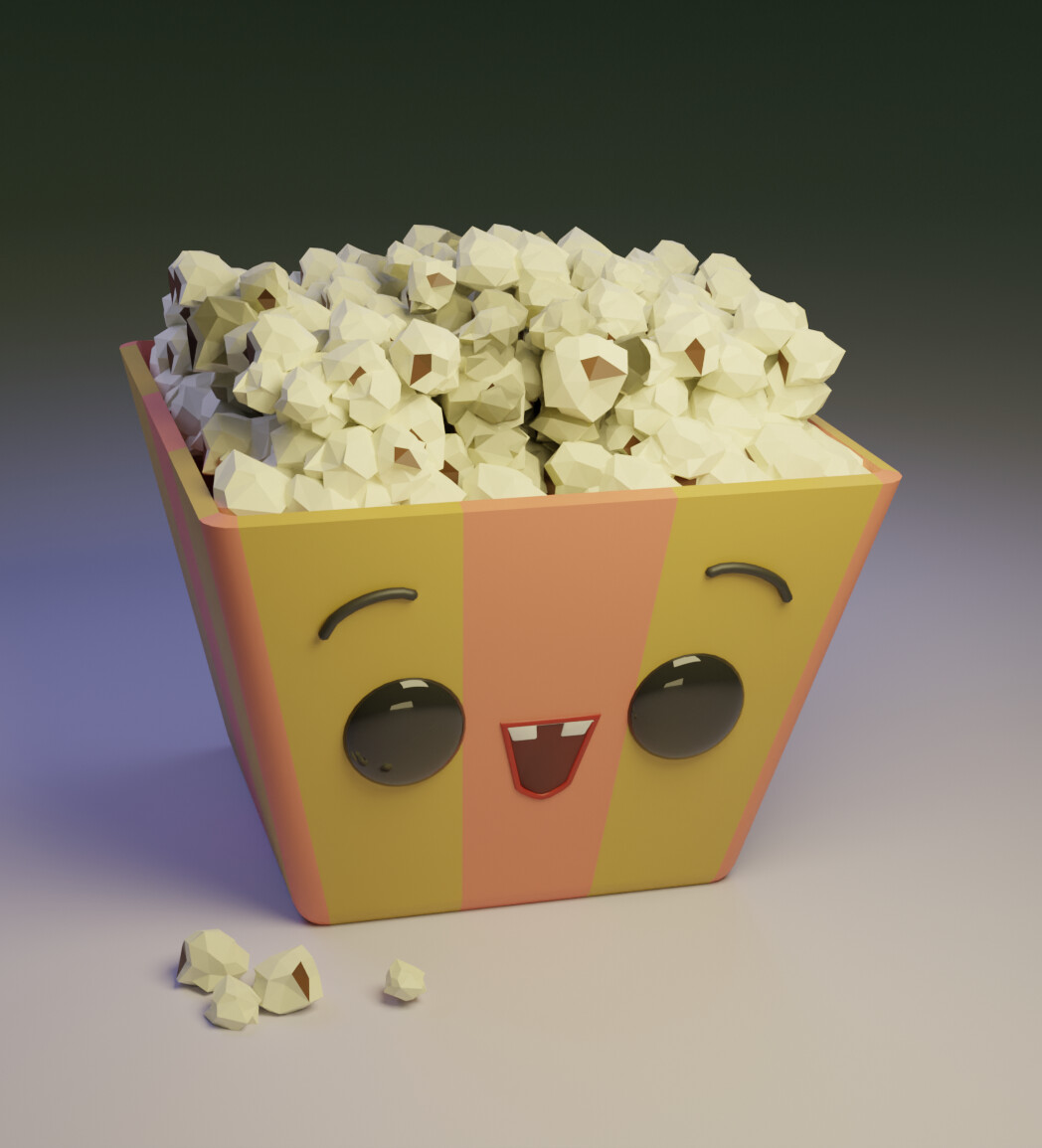 ArtStation - Charming popcorn