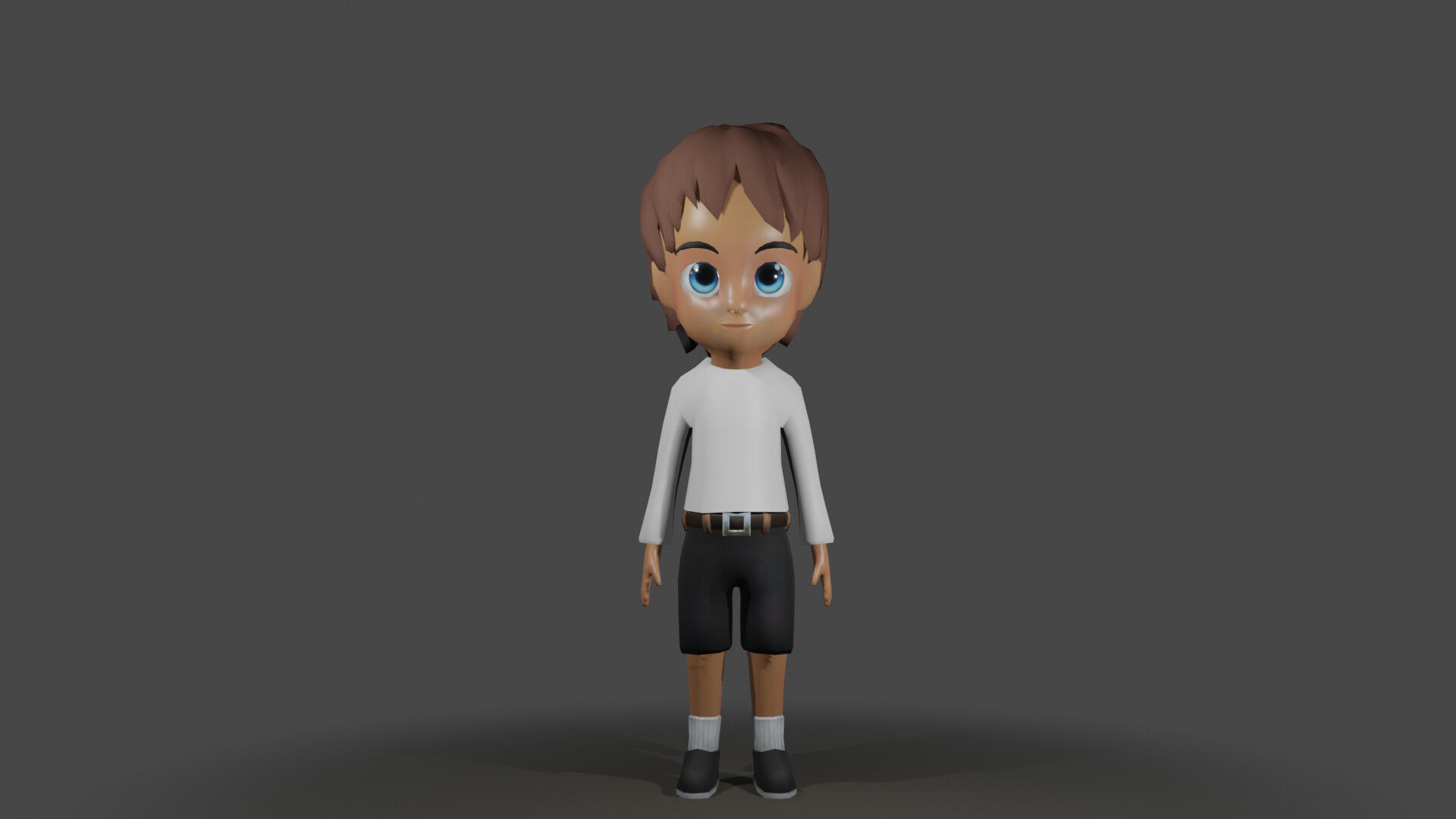 ArtStation - low poly boy made in blender