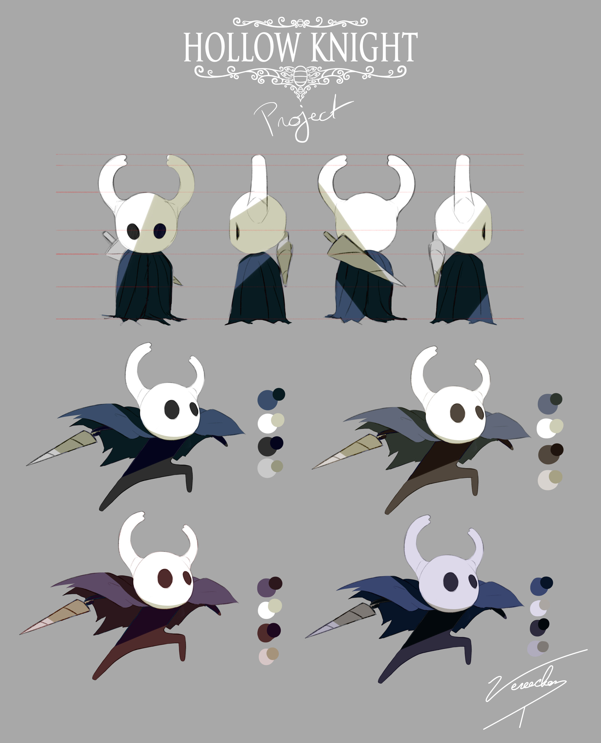 ArtStation - Hollow knight - Character set color