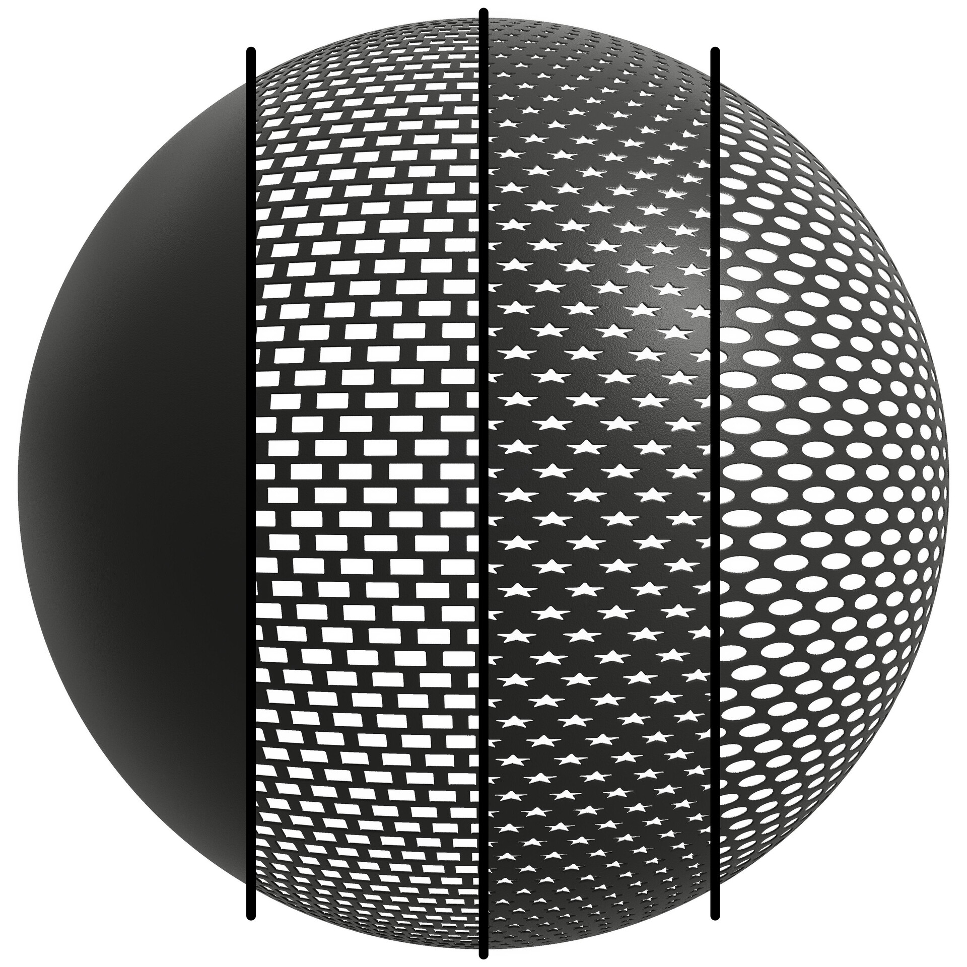 ArtStation - FB467 Simple and patterned black plastic cover set | 4MAT ...