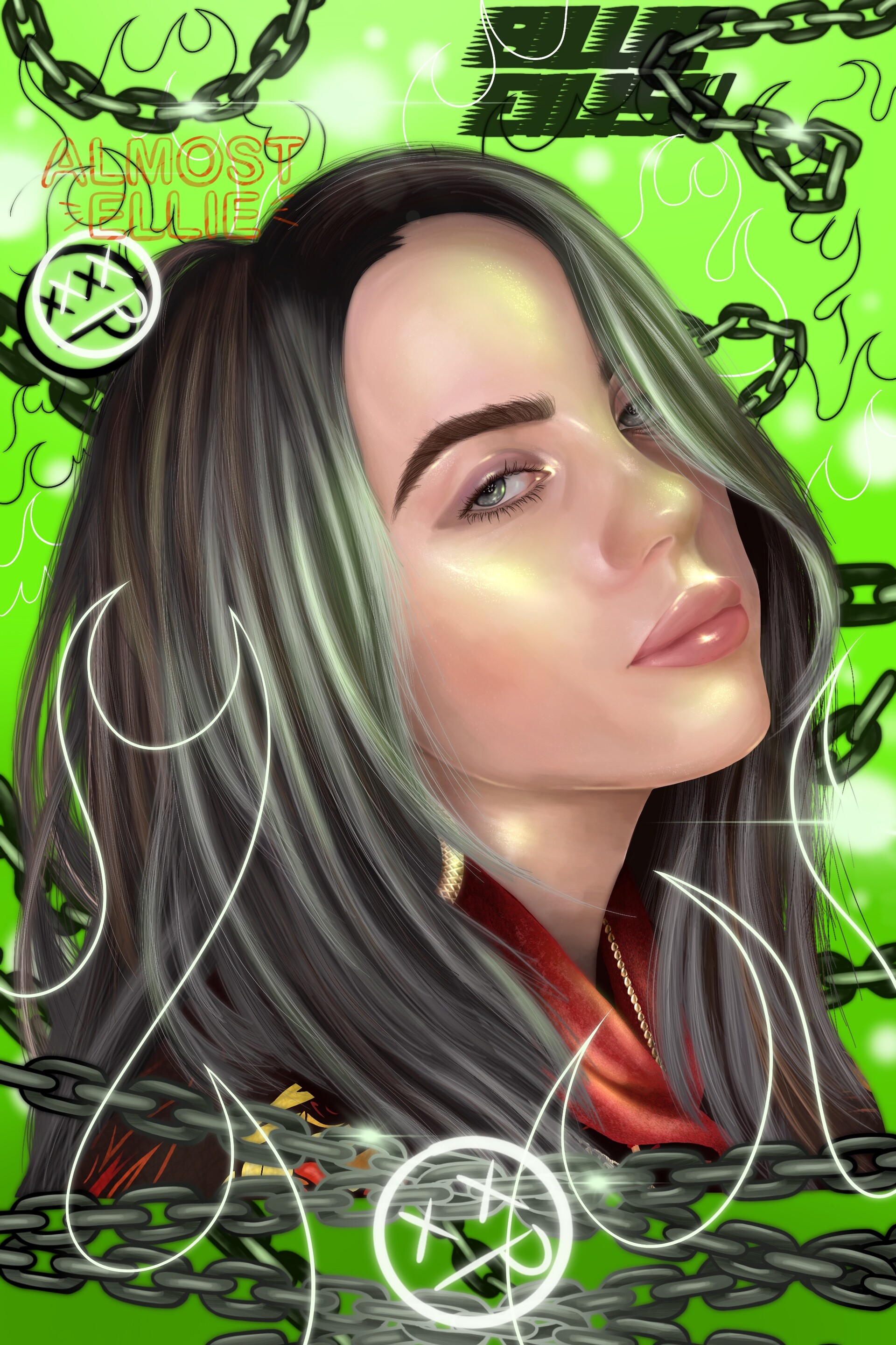 ArtStation - Stylised celebrity portraits, billie eilish, joji and ...