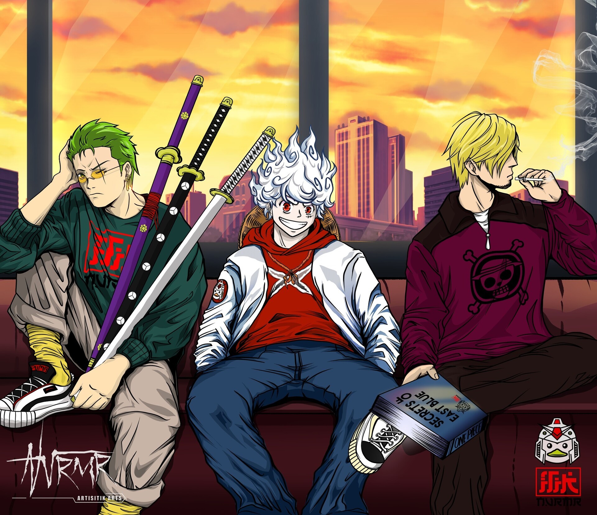 ArtStation - One Piece - Monster Trio