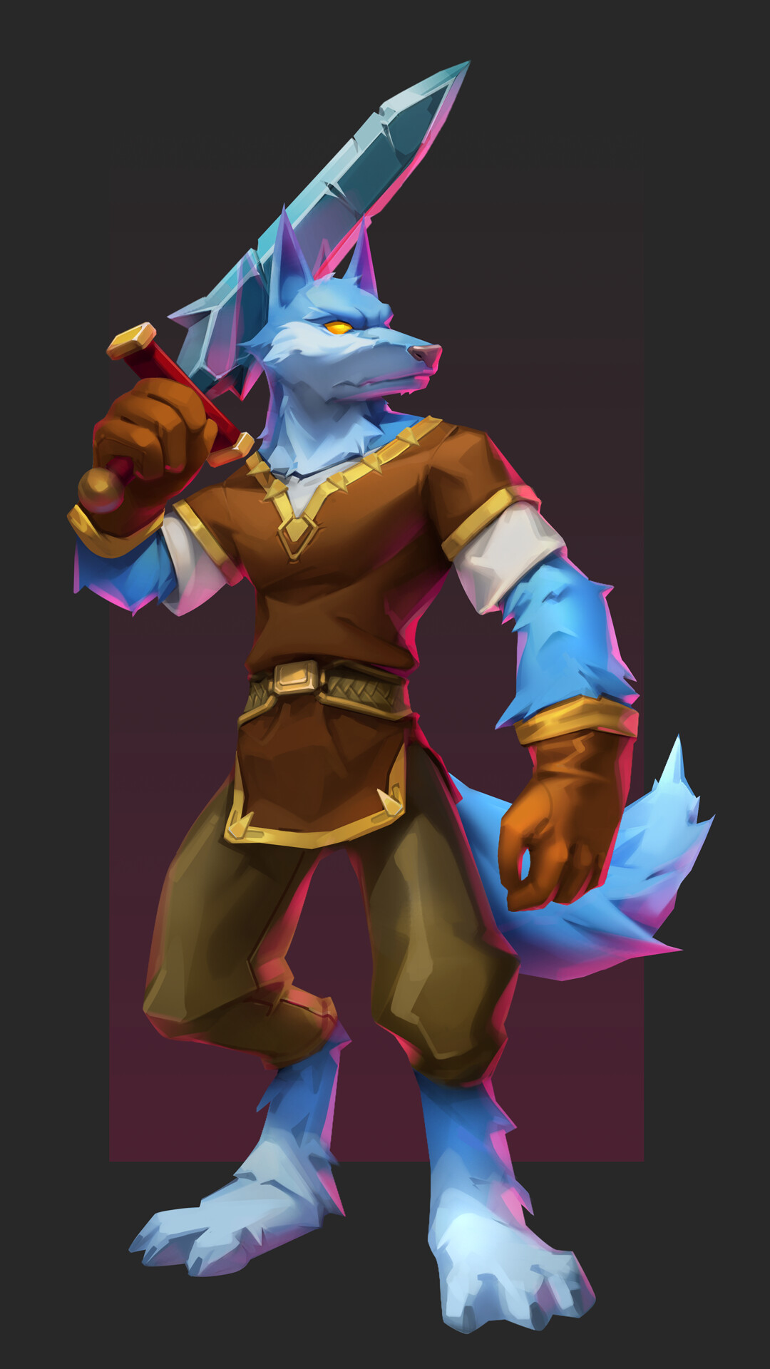 ArtStation - stylized character wolf