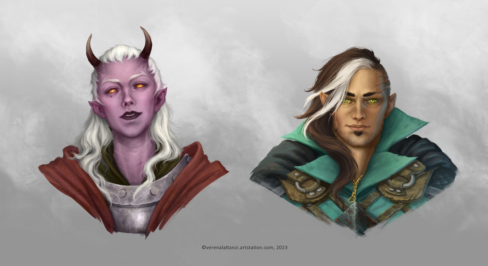 ArtStation - Bloodhunter Portraits - D&D (OC)