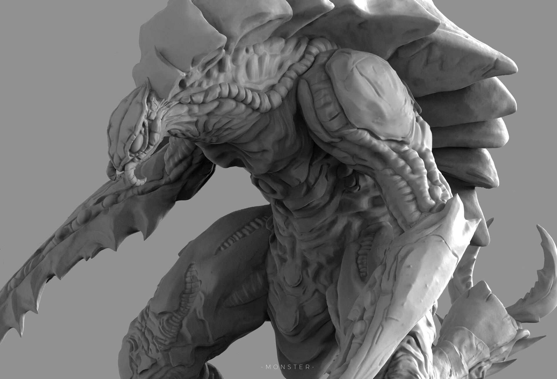 ArtStation - Student's showcase |Zbrush Monster | Monster