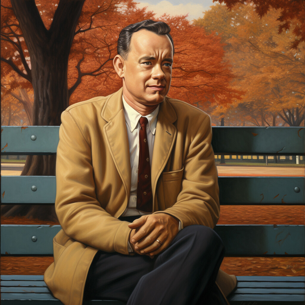 ArtStation - Tom Hanks Forrest Gump Norman Rockwell