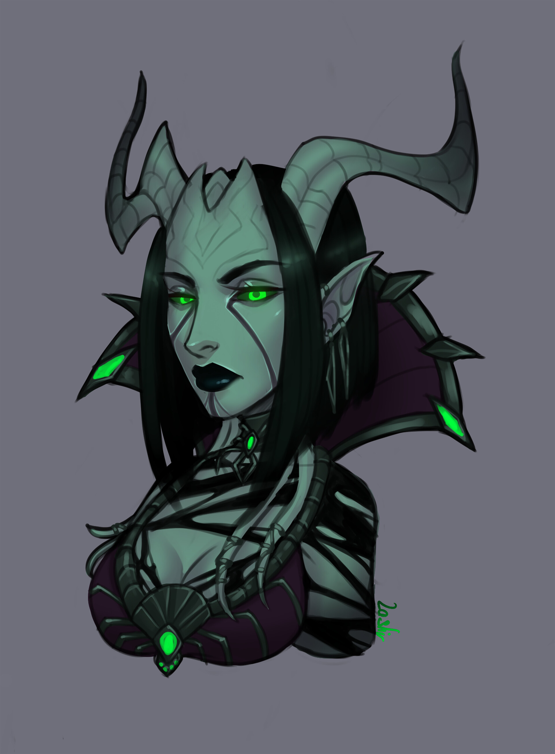 ArtStation - Draenei warlock designs