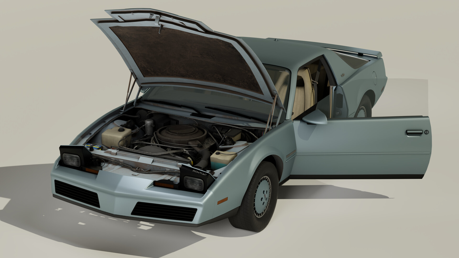 ArtStation - Mid-poly game-ready 1982 Pontiac Firebird