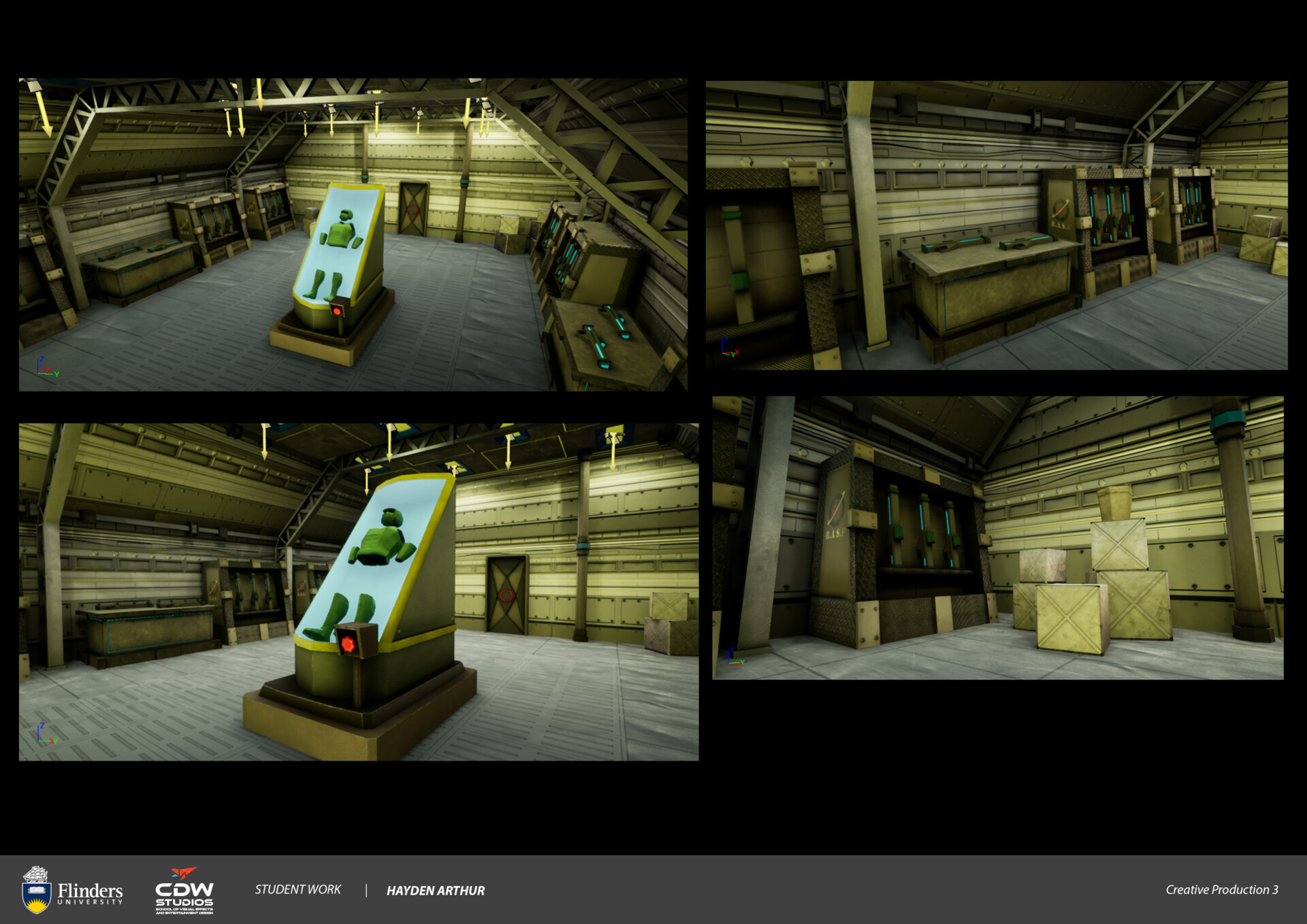 ArtStation - Sci-Fi Armory Game Environment