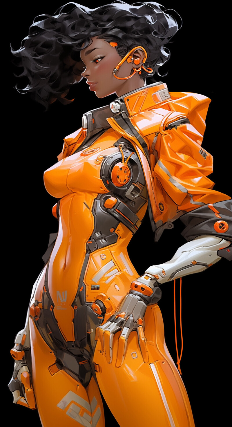 ArtStation - Orange bodysuit