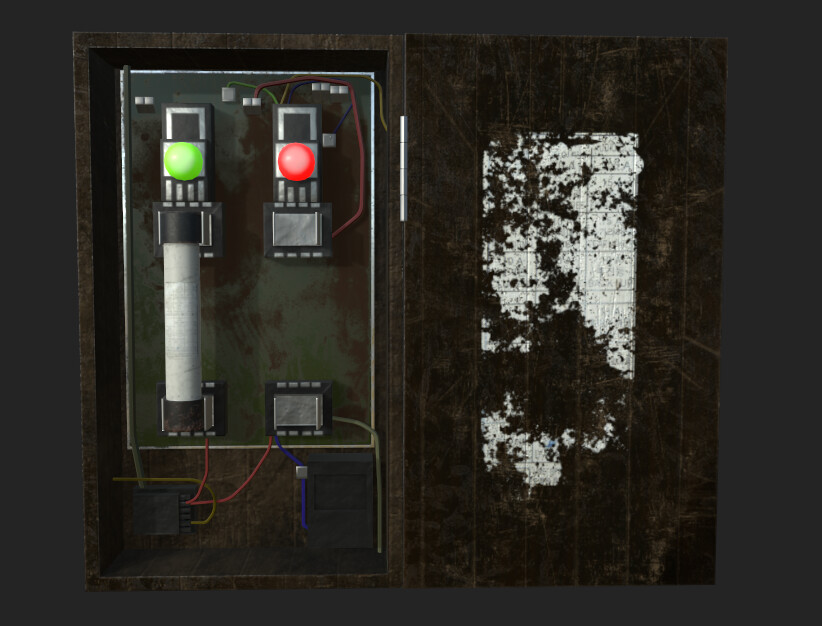 ArtStation - Electrical panel (low poly)