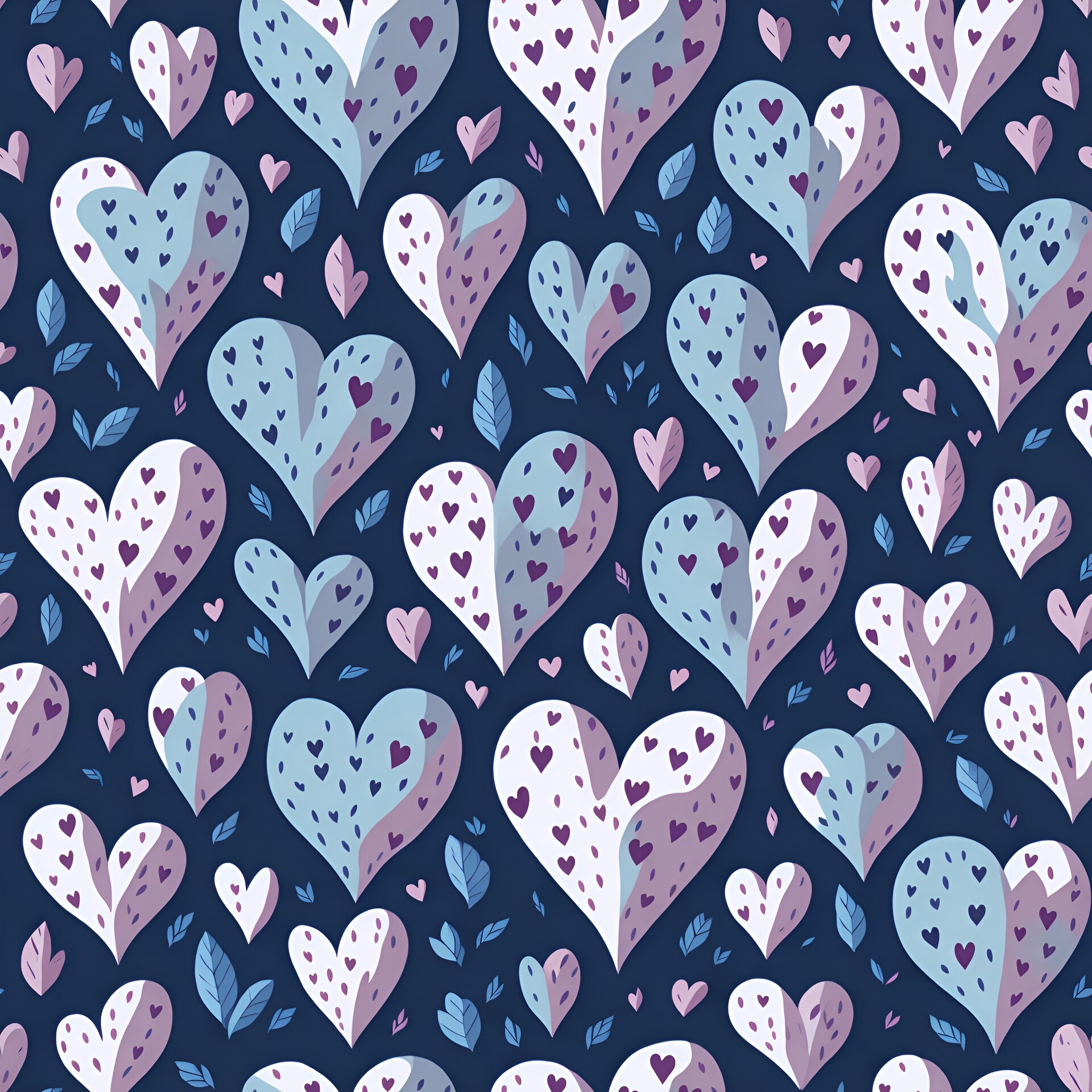 ArtStation - Whimsical White Heart Pattern!