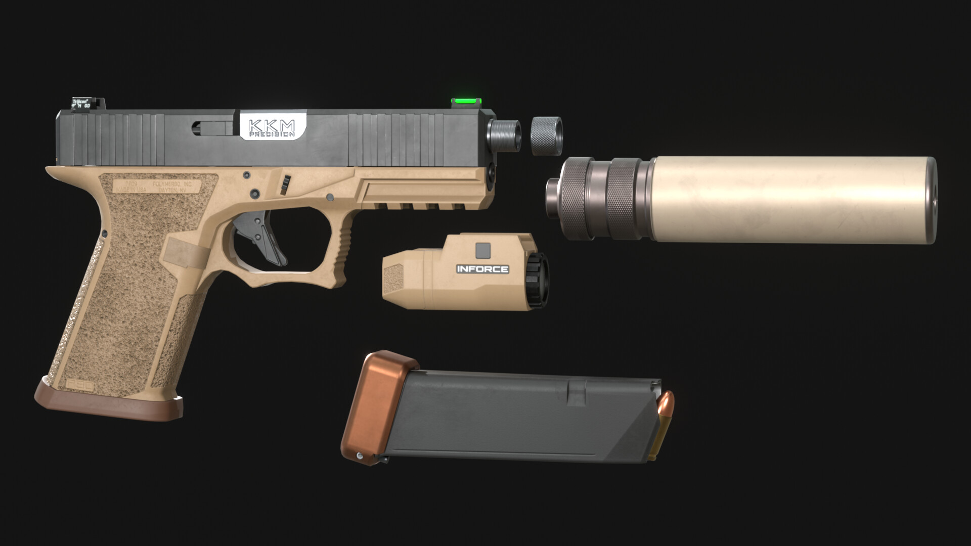 Hao Liu - Custom Glock 19/Polymer80 Build