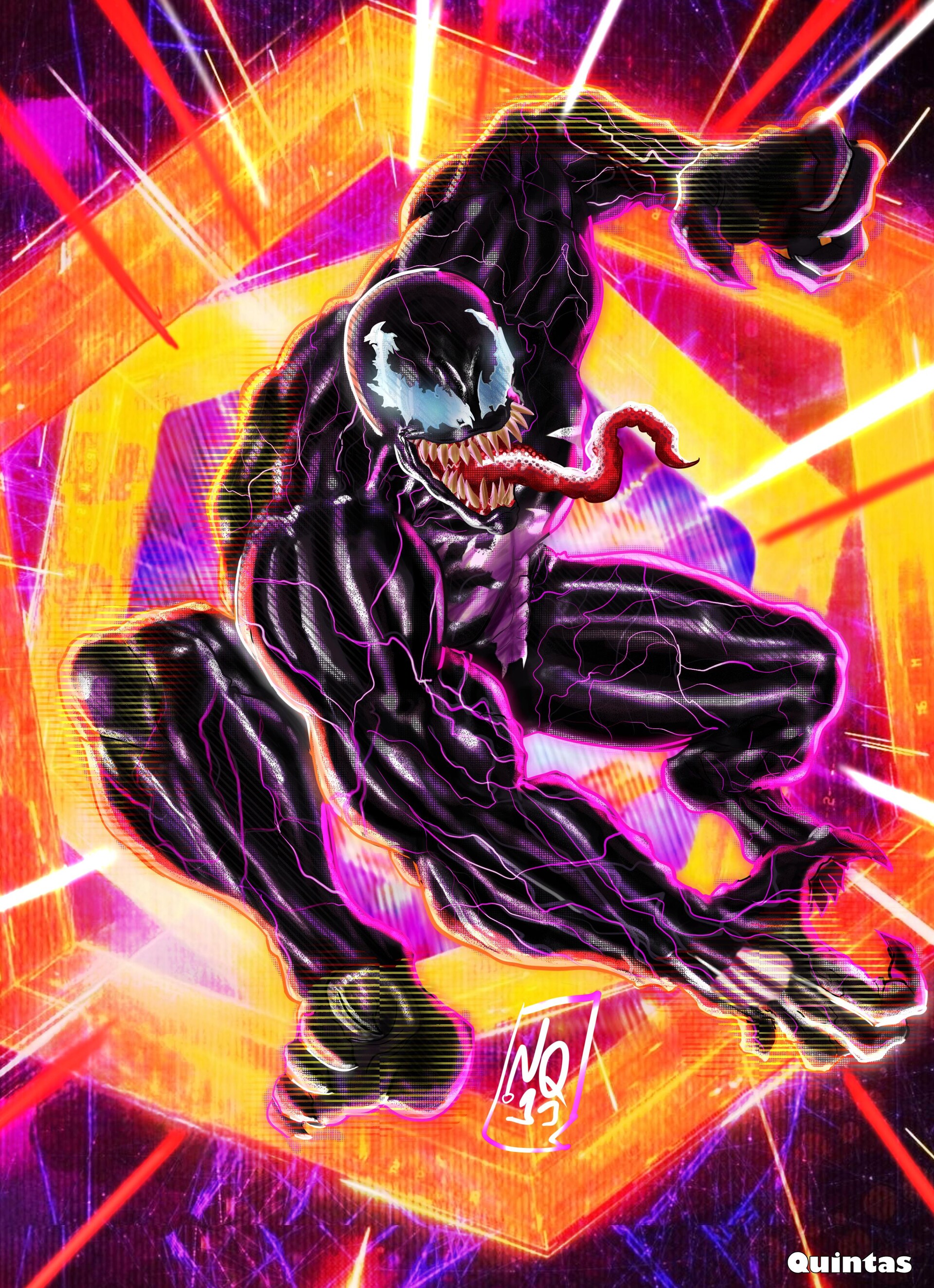 ArtStation - Venom into the spider verse