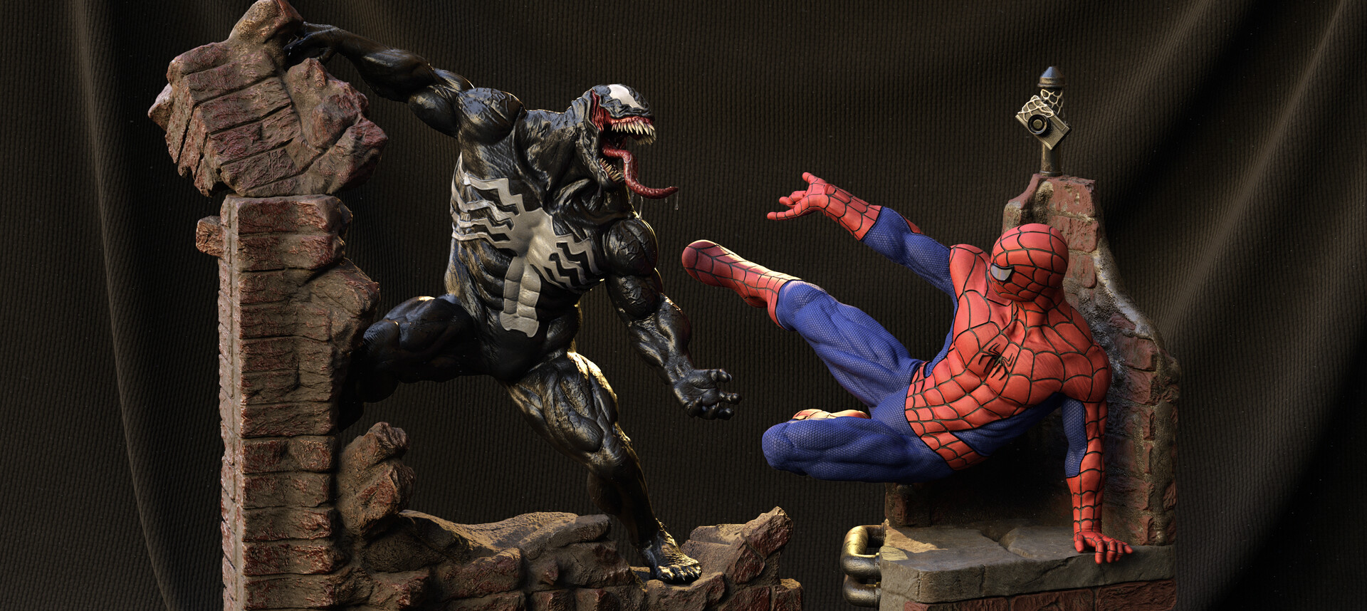 ArtStation - Spiderman 1994 vs Venom