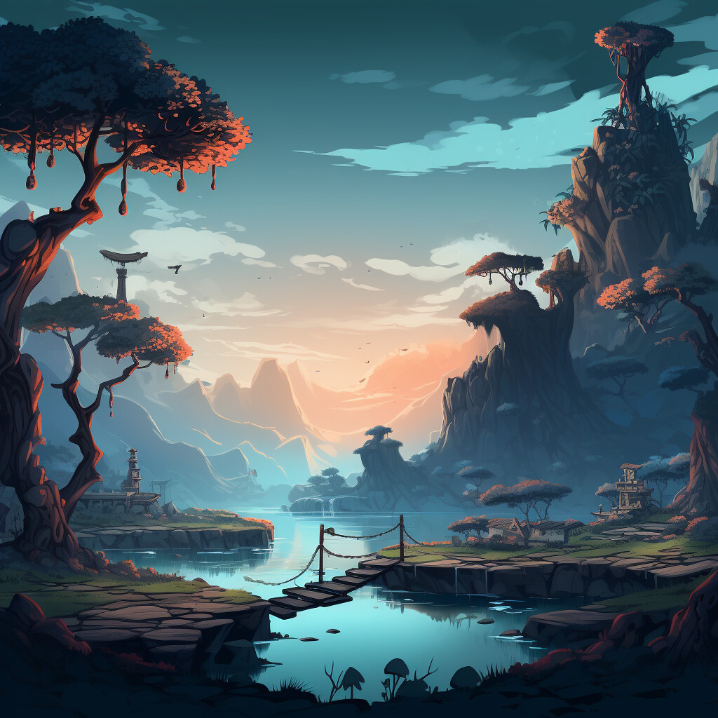 ArtStation - 2D Early Morning Environment