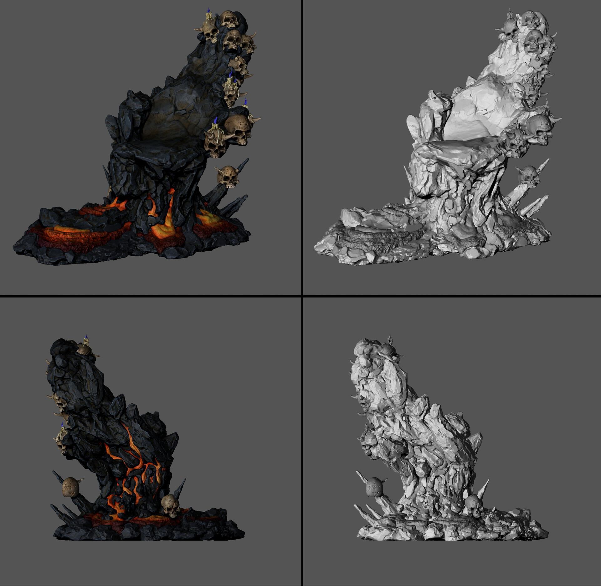 Jéssica Zenobini - Magik and Lockheed on the throne