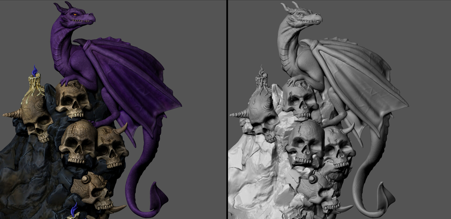 Jéssica Zenobini - Magik and Lockheed on the throne