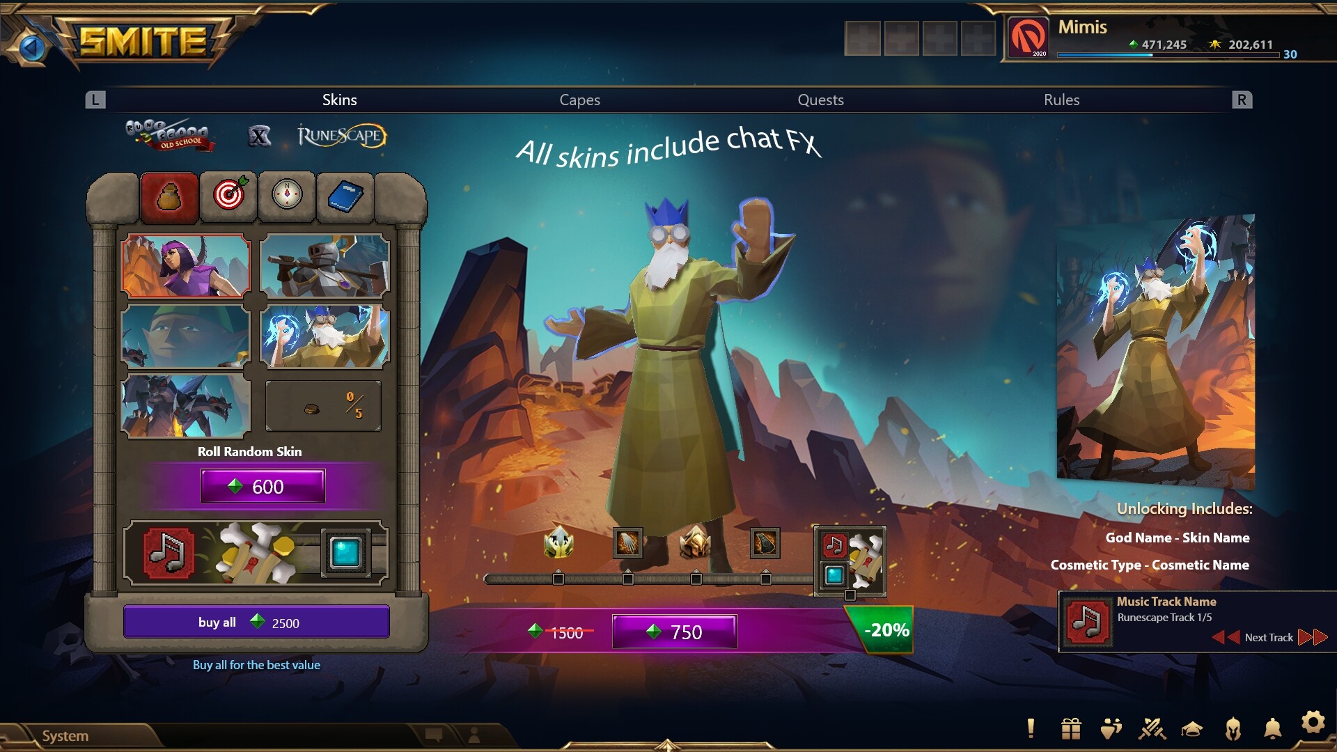 ArtStation - SMITE Crossover Event - Runescape