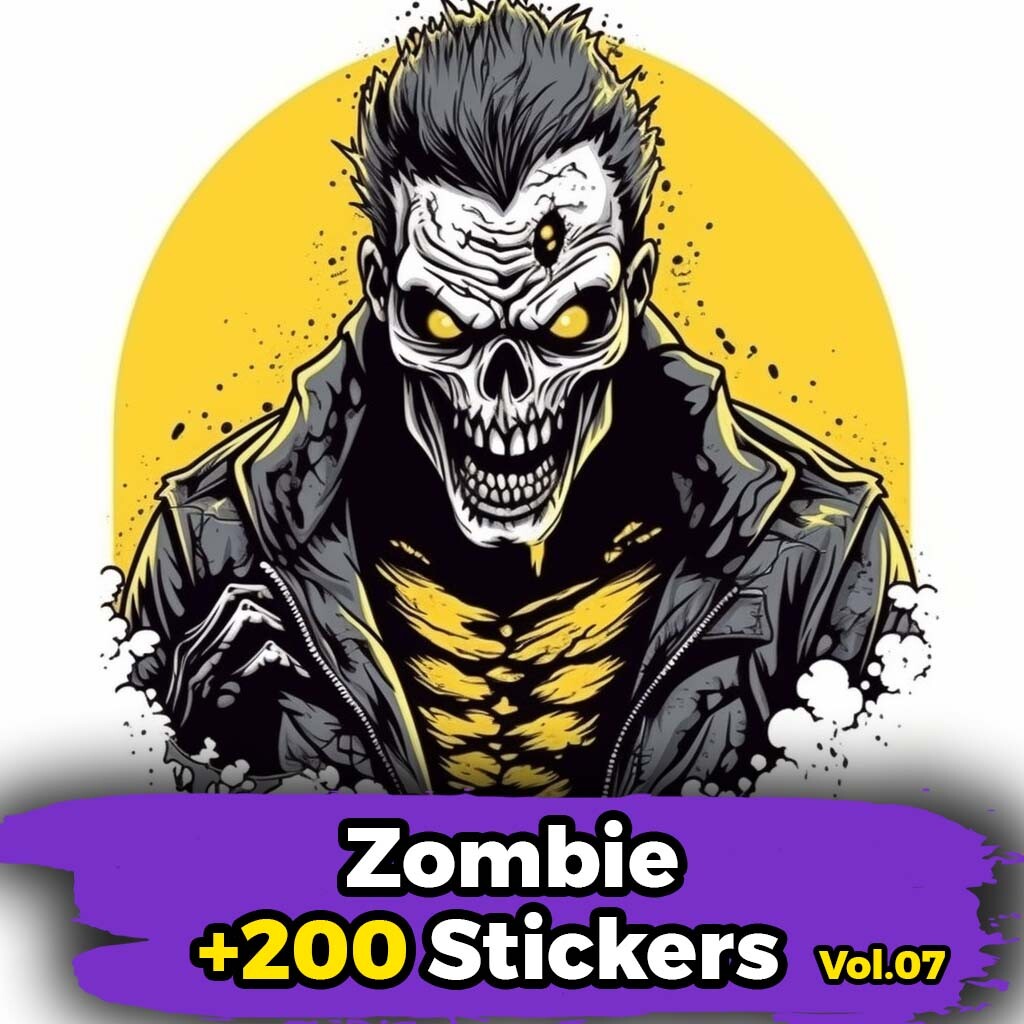 ArtStation - +200 Zombie Stickers (4k)