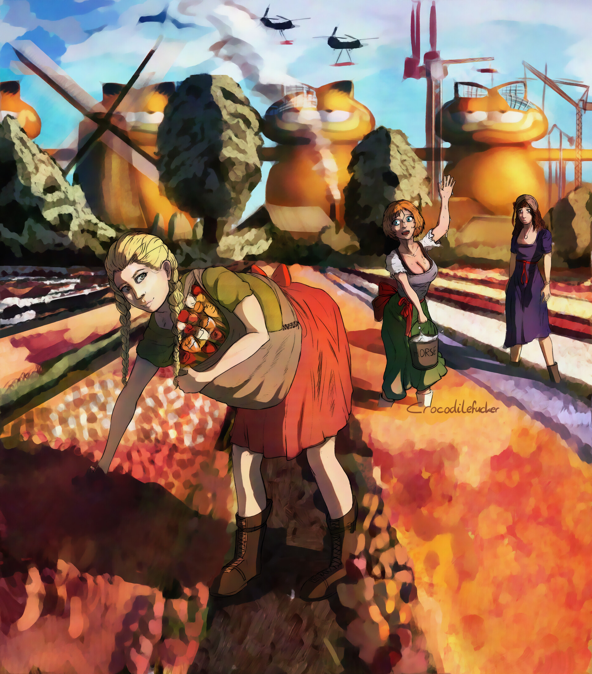 ArtStation - Construction of the great garfield north sea barrier