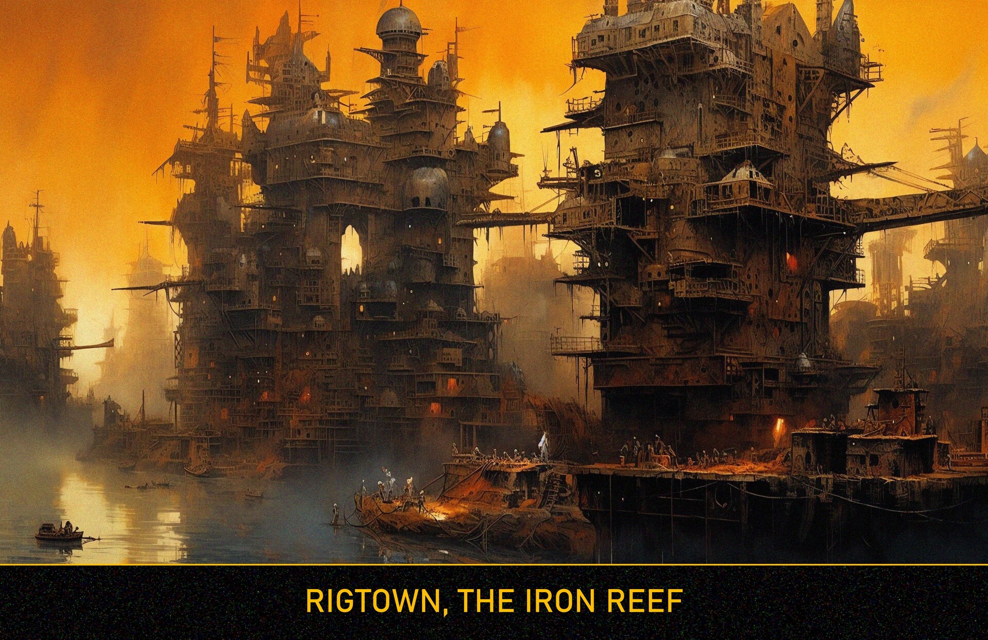 ArtStation - RIGTOWN, THE IRON REEF
