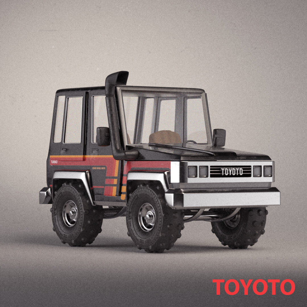 ArtStation - TOYOTO - Stylized Car - Toy & Trading Card