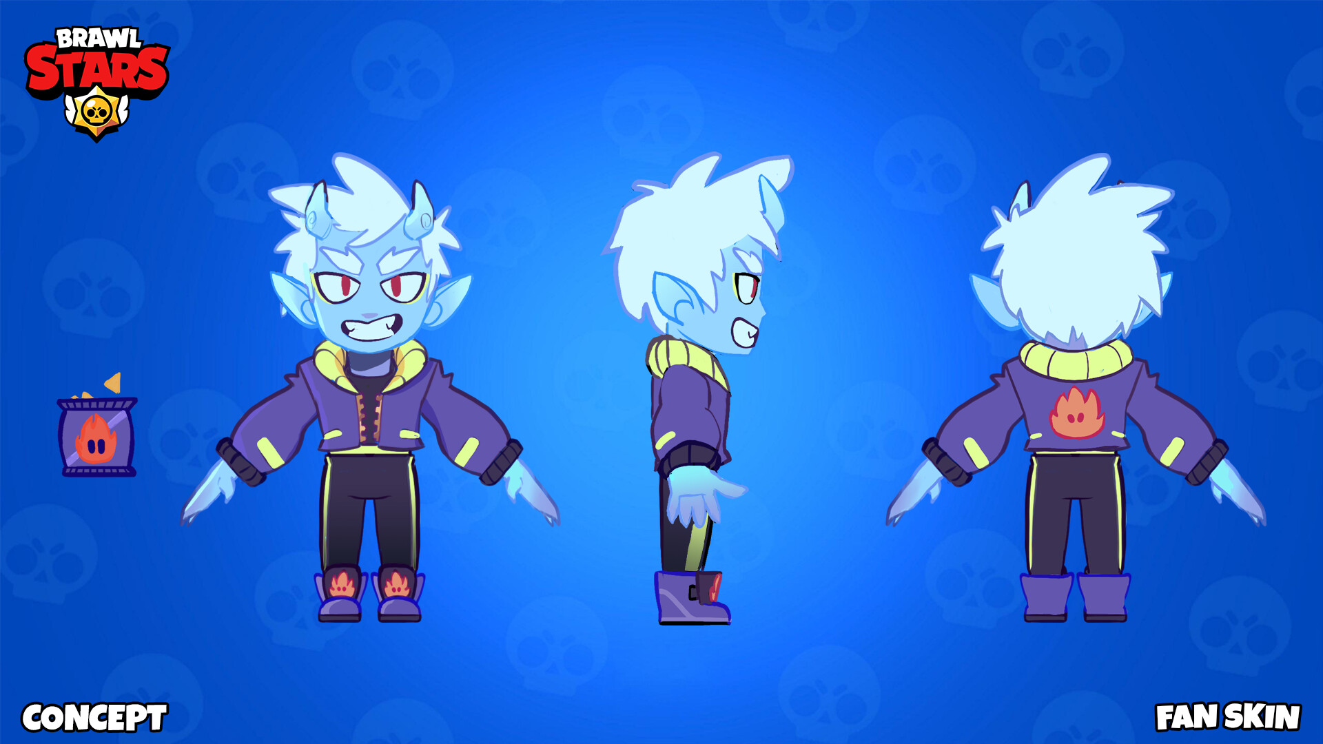 Joaquim Falo - Neon Demon Fang - Fan Skin