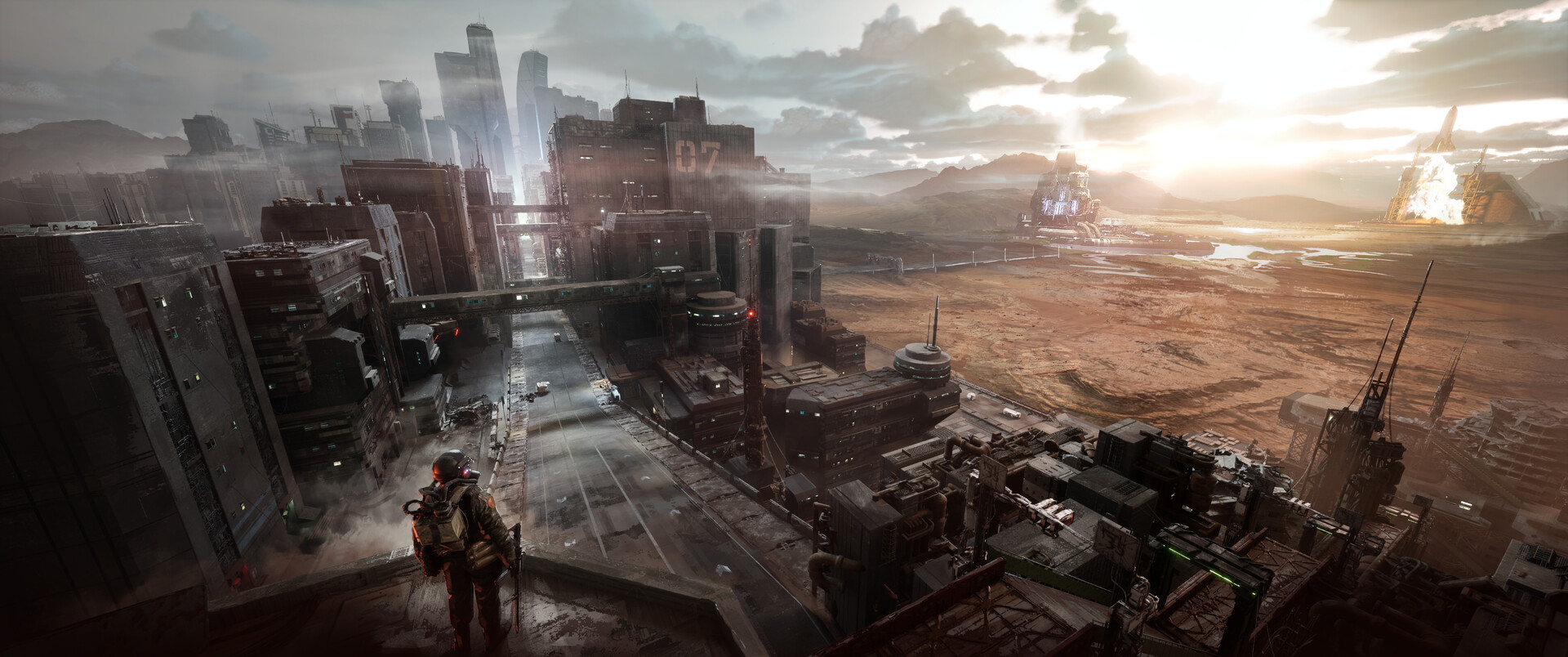 ArtStation - The Old City on Mars