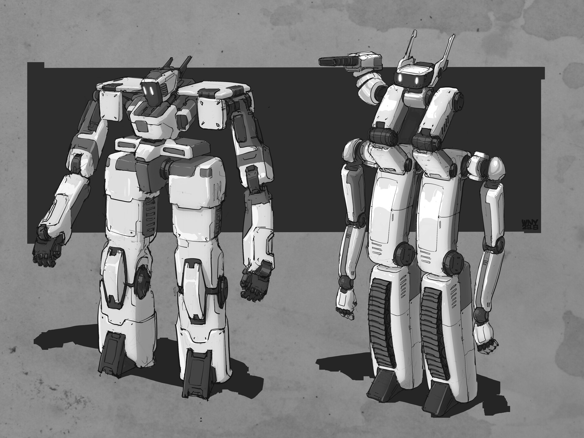 ArtStation - mecha sketch