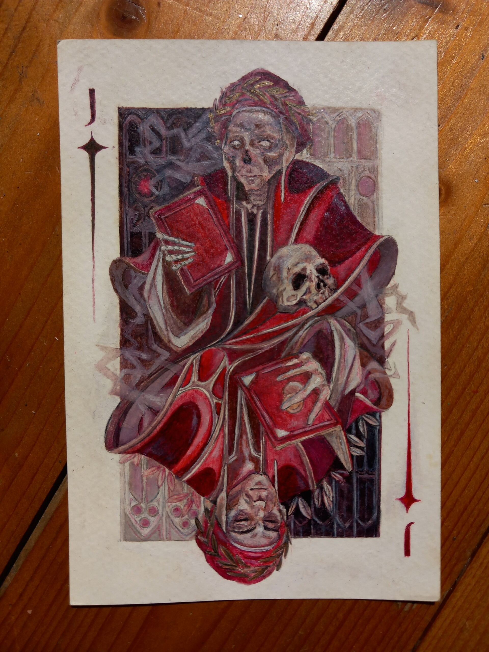 ArtStation - Handmade Dante Playing Card - Jack of Diamonds