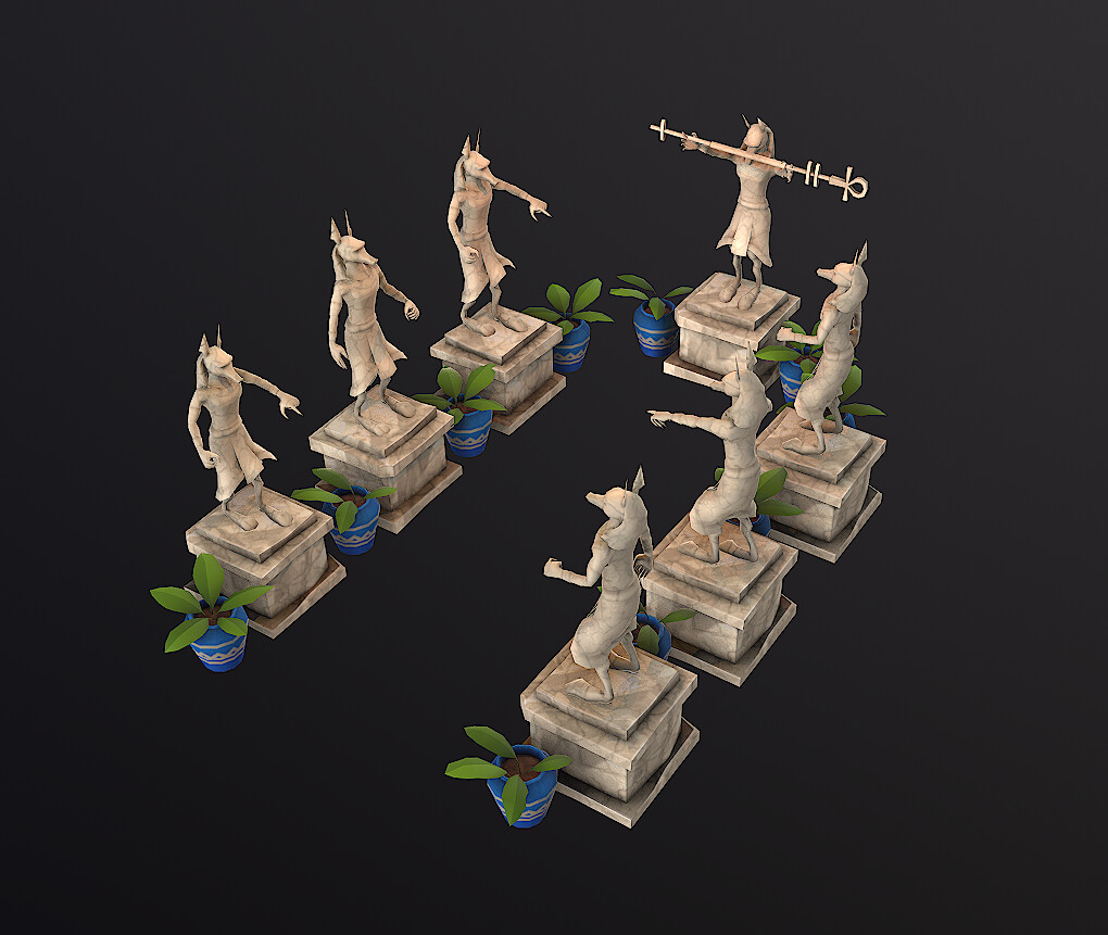 ArtStation - Egyptian style set