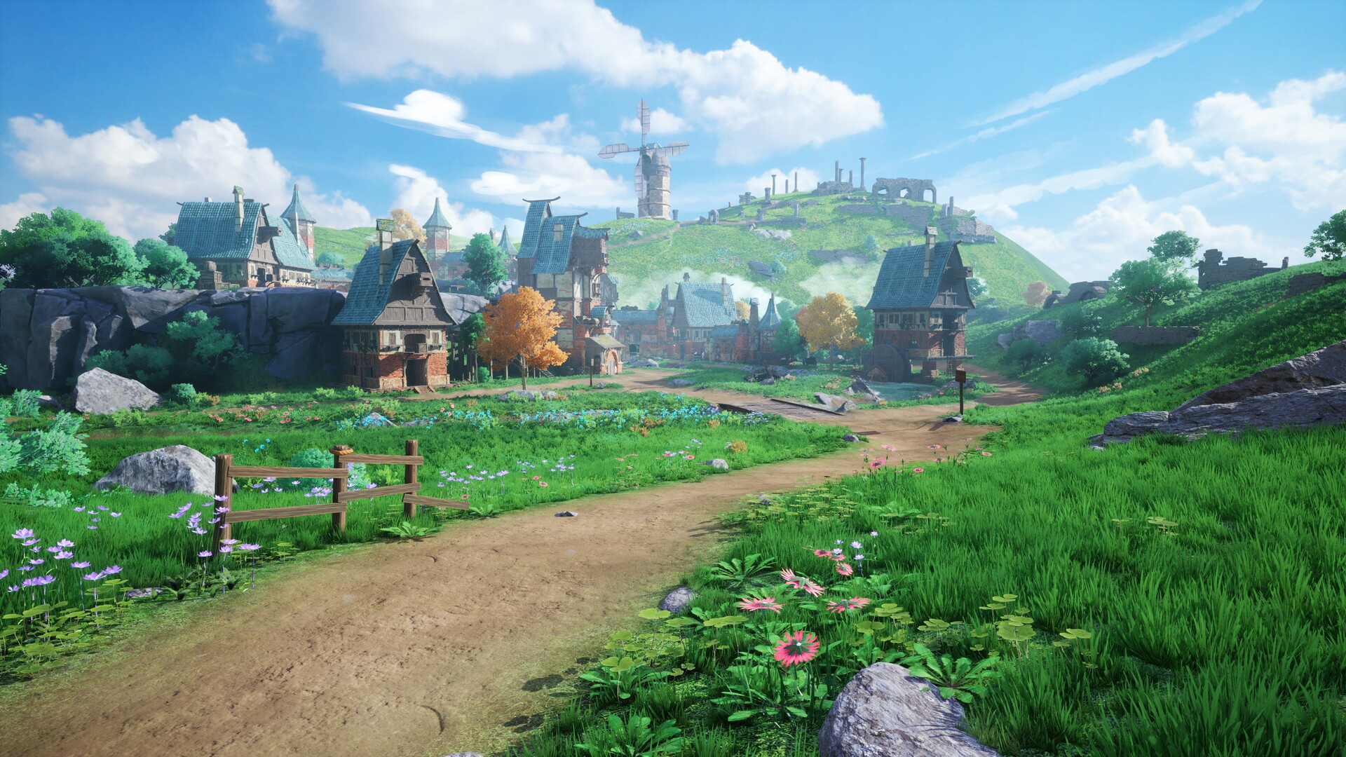 ArtStation - Stylized Stream Town