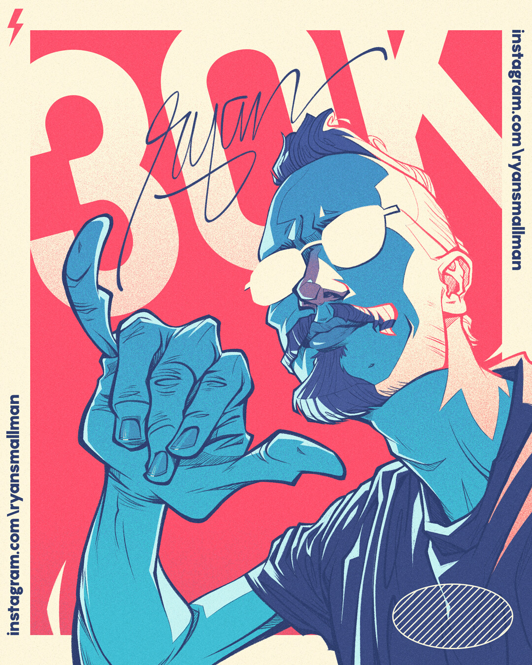 ArtStation - Ryan Smallman Self Portrait 30k IG