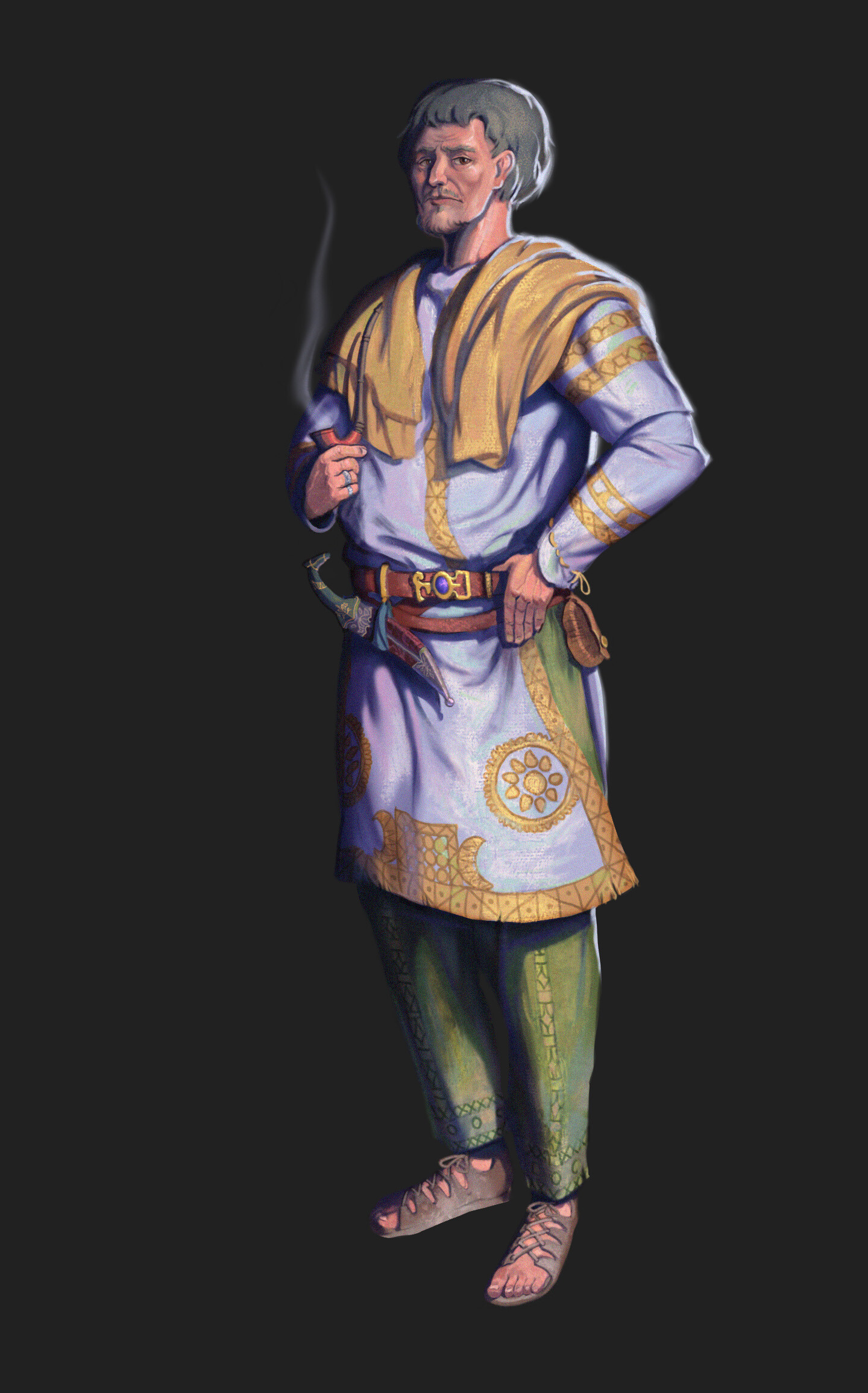 ArtStation - Merchant from Paper Port