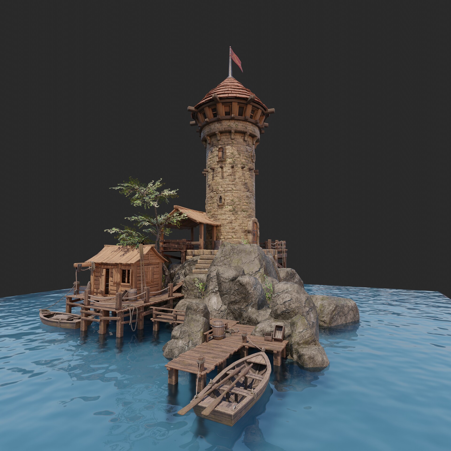 ArtStation - Marine Watchtower