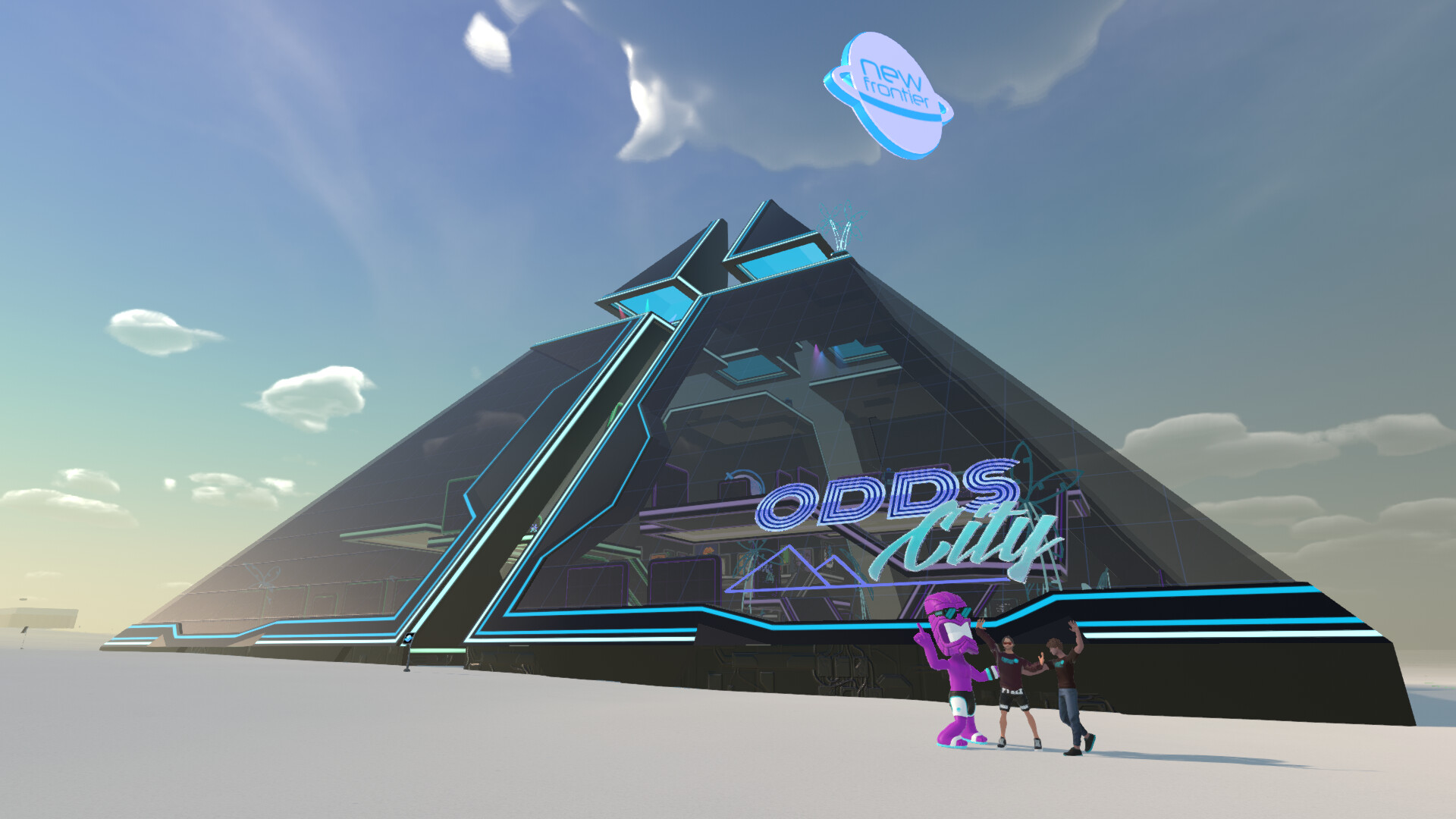 ArtStation - ODDS CITY PYRAMID large scale building in the Metaverse