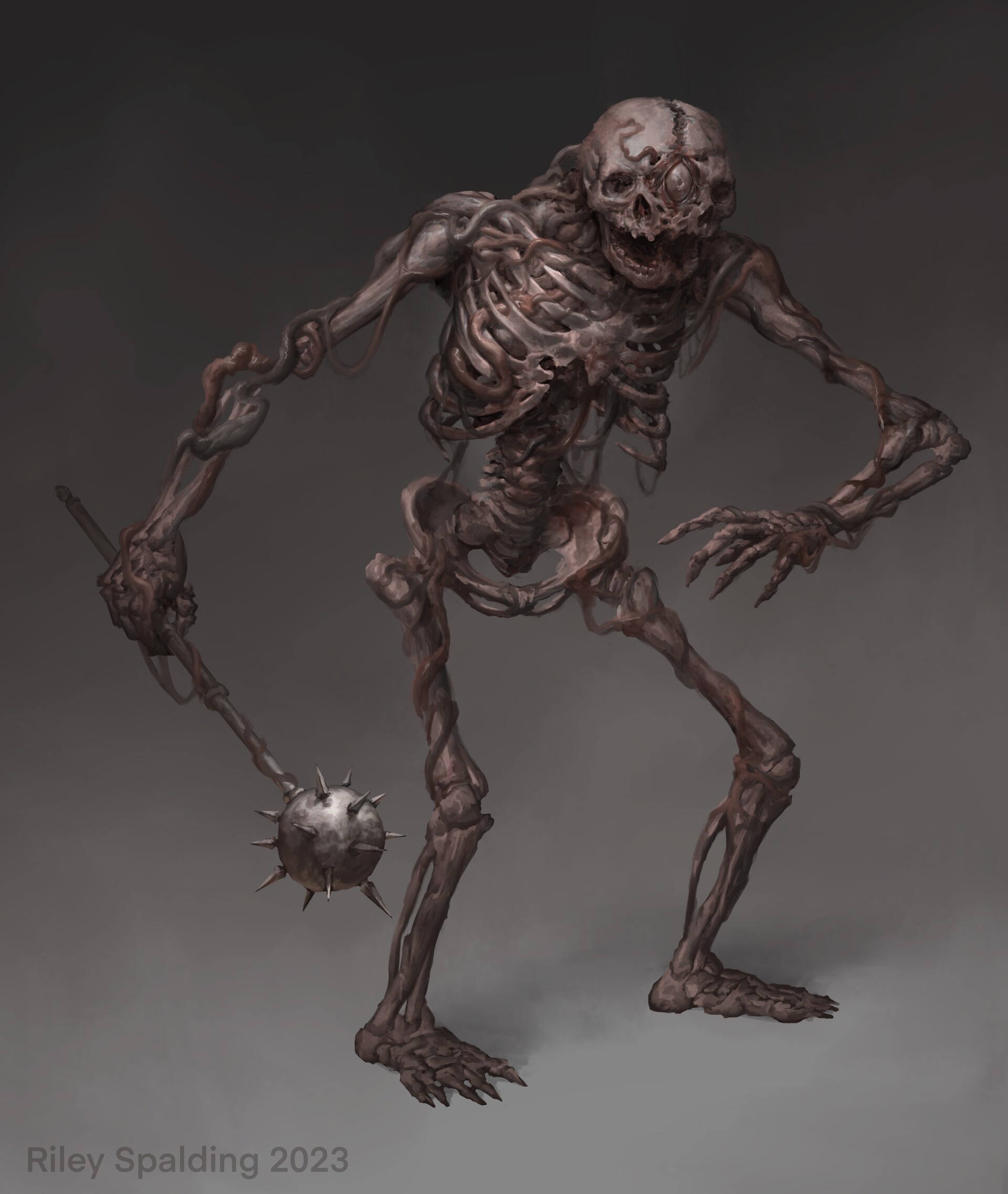 skeleton monster fantasy art