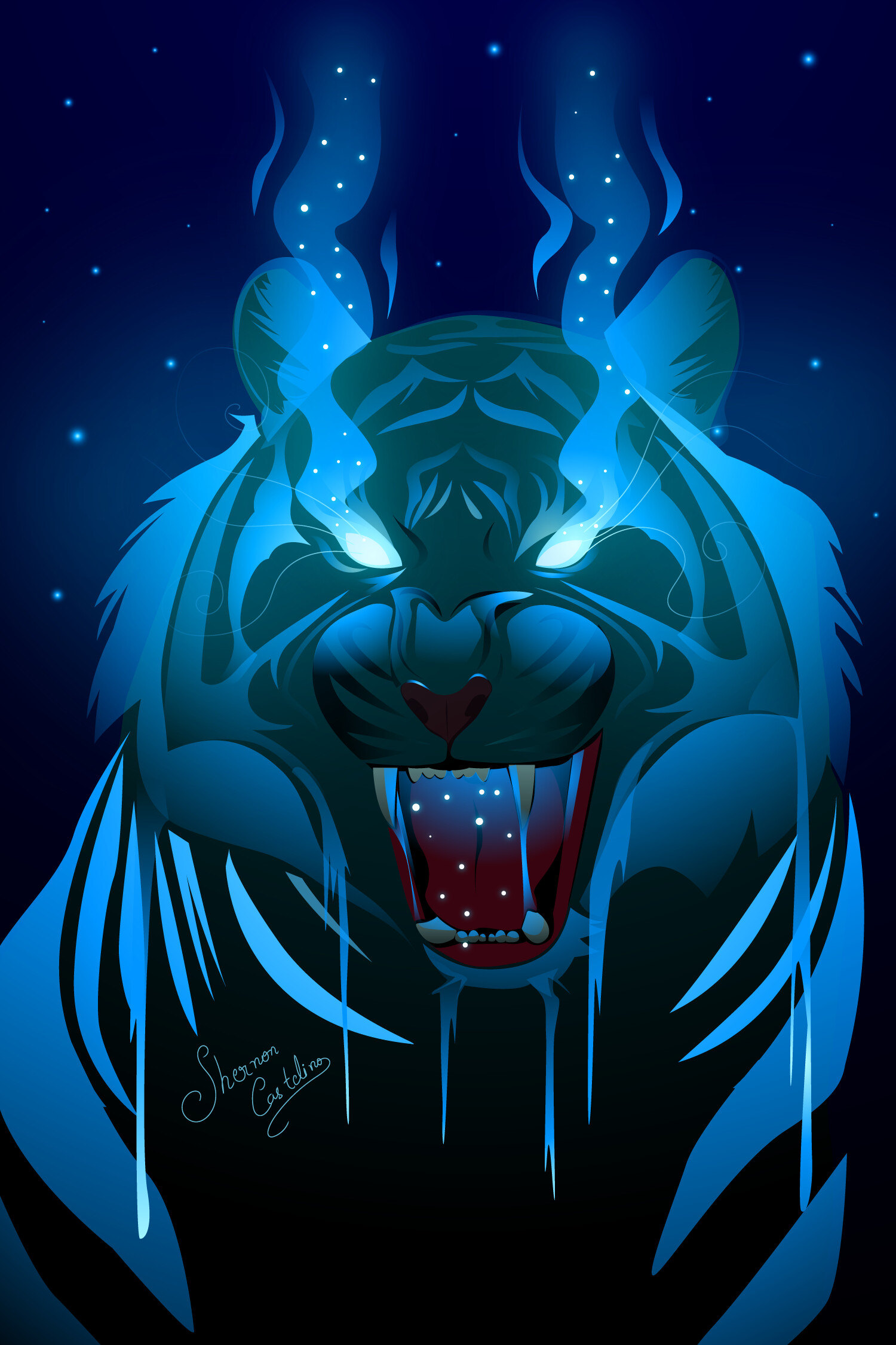 ArtStation - Blue Tiger