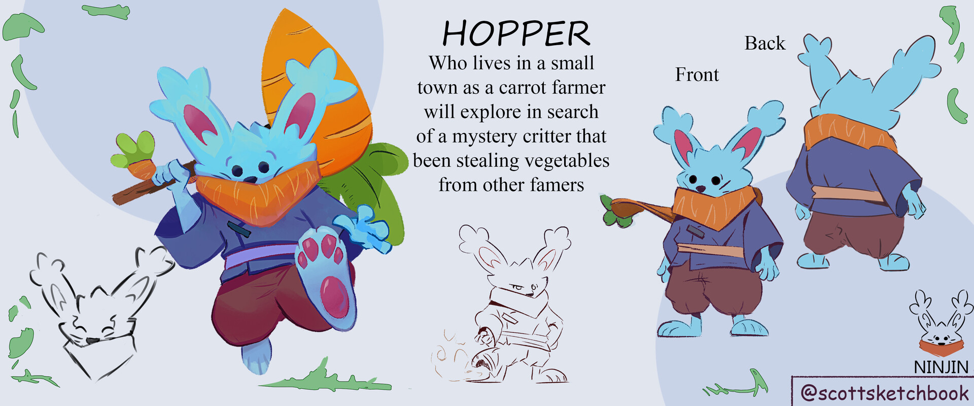 ArtStation - Hopper The Rabbit
