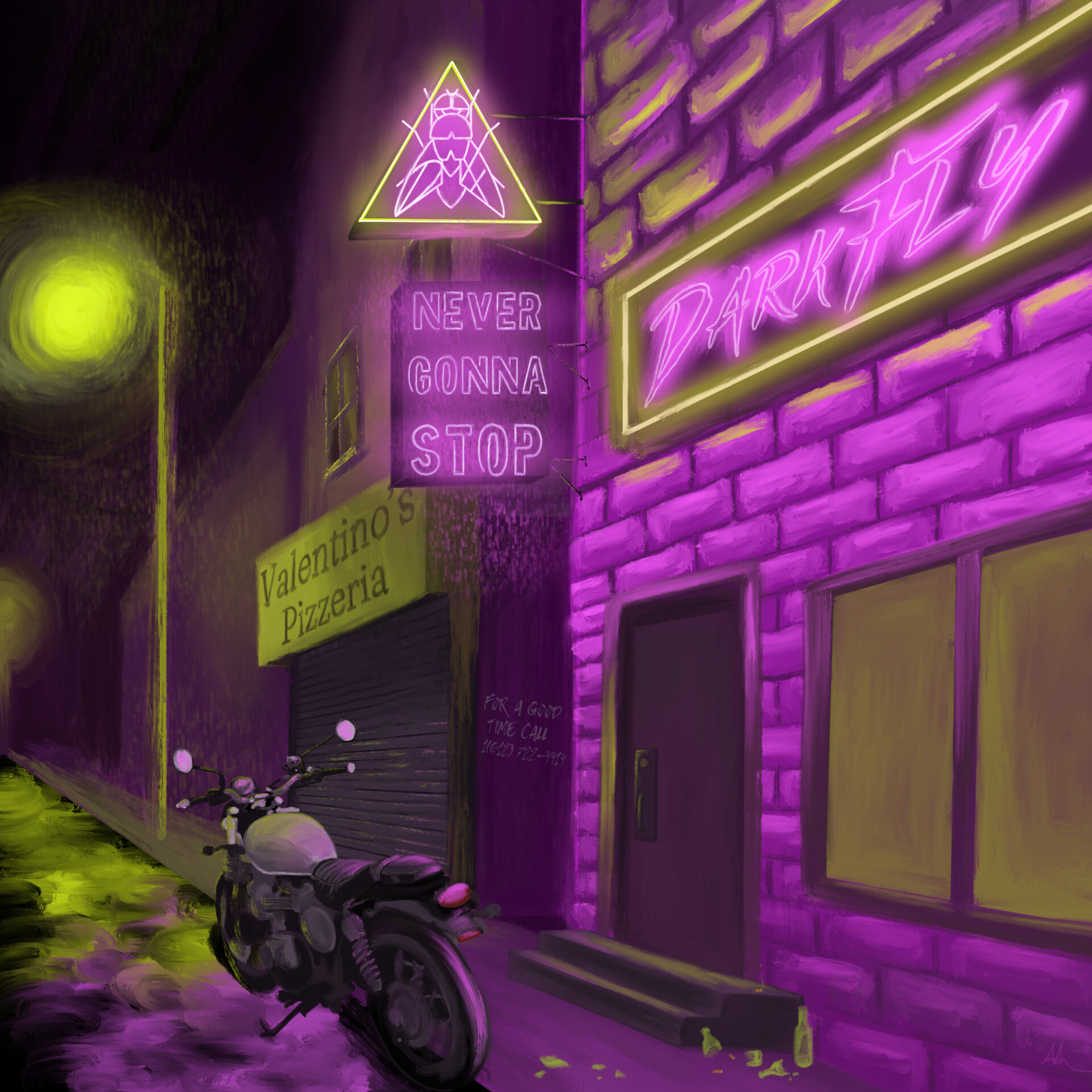 Ashley Adams - 'DarkFly' Album Art