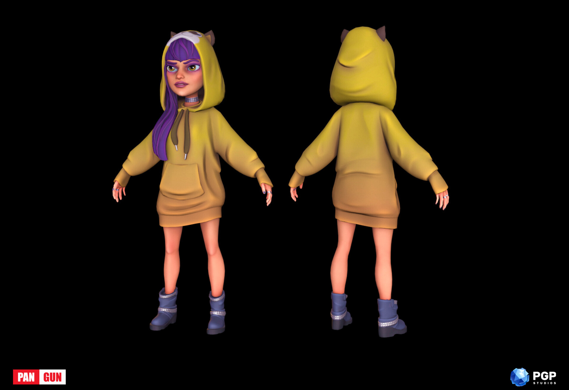Pan Global Publishing Studios - Mobile Game 3D Character - Misfit