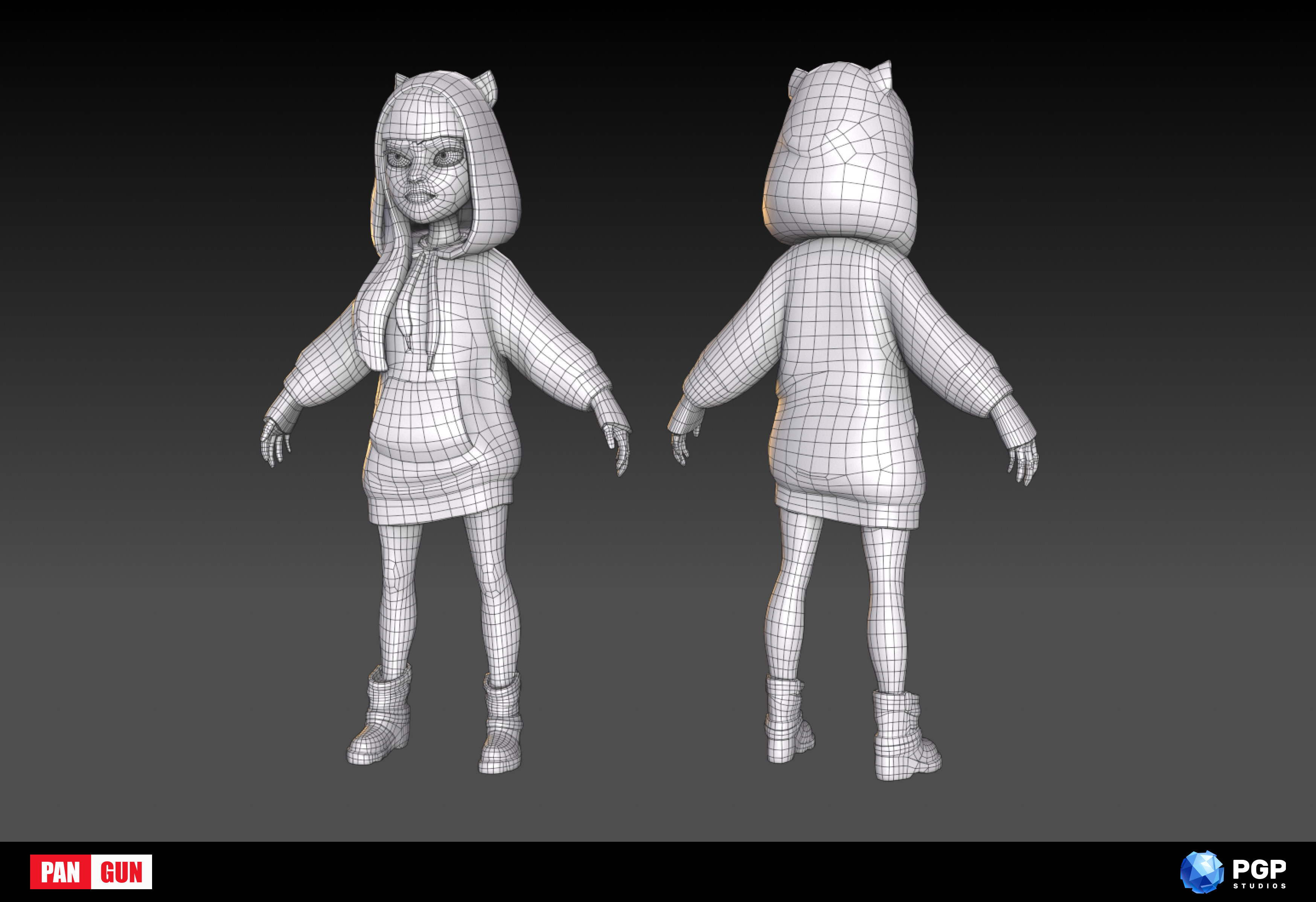 Pan Global Publishing Studios - Mobile Game 3D Character - Misfit