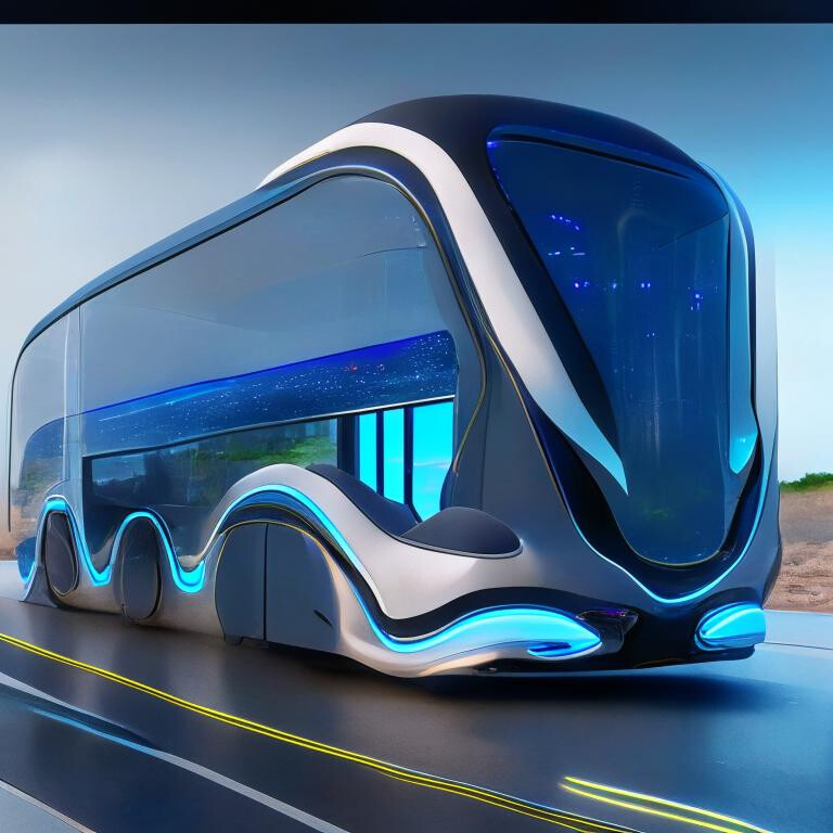 ArtStation - Futuristic bus