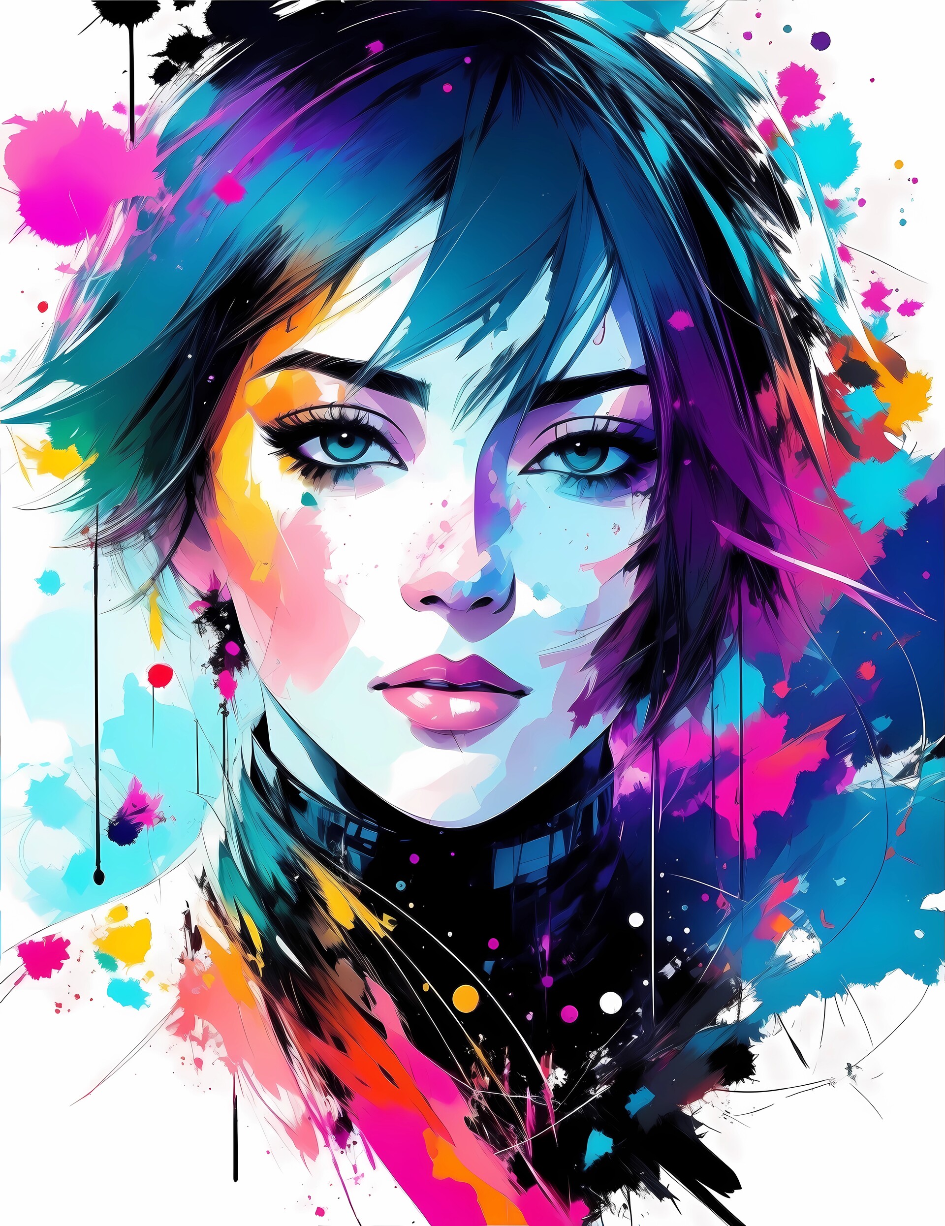ArtStation - Captivating Abstracted Women Poster Exquisite, Detailed ...